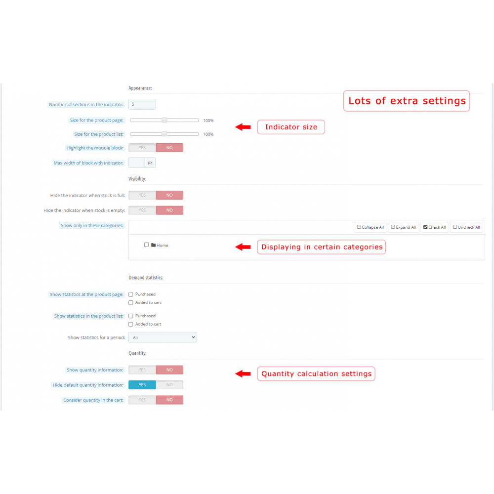 Product Availability Indicator - PrestaShop module