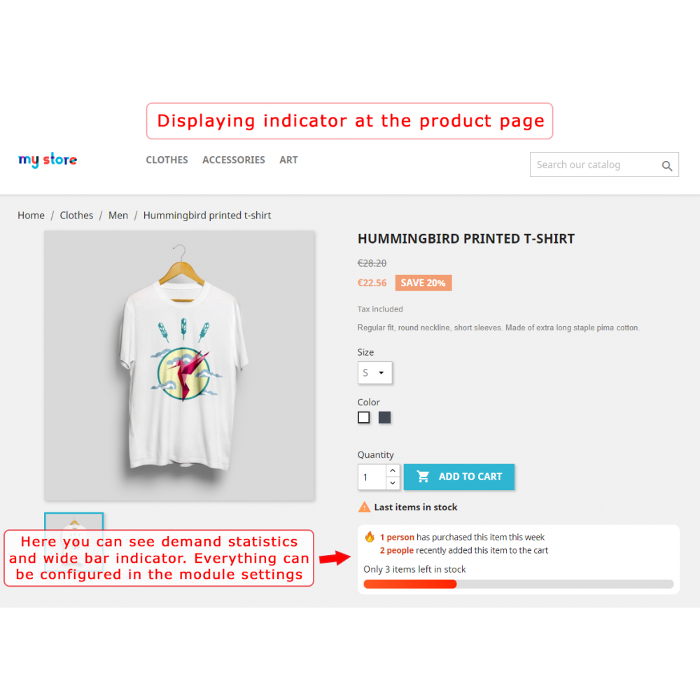 Product Availability Indicator - PrestaShop module